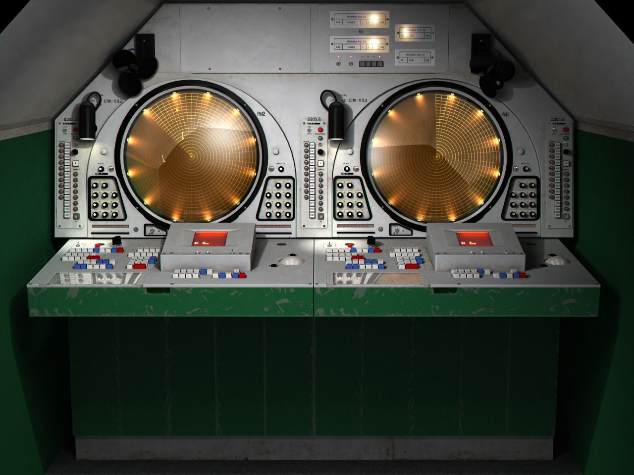 3D model 9S467 Soviet radar post VR / AR / low-poly animated | CGTrader