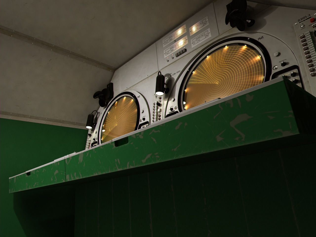 3D model 9S467 Soviet radar post VR / AR / low-poly animated | CGTrader