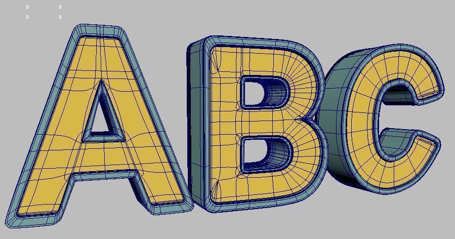 Letters 3d model alphabets and numbers 3D model | CGTrader