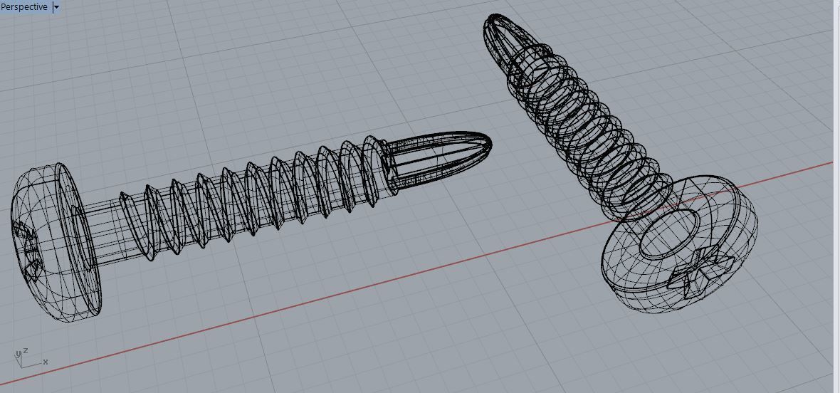 3D Screw Model Clear Model Printable 3D model 3D printable | CGTrader