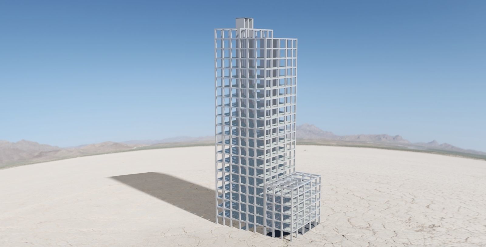 Revit Tower Basic Project 3D model | CGTrader