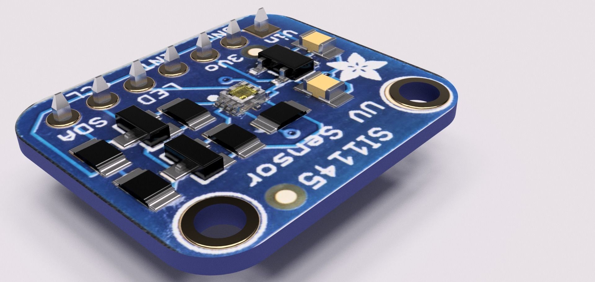 Adafruit SI1145 free 3D model | CGTrader