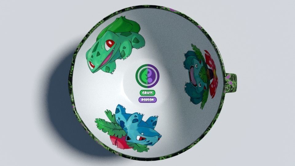 3D model Bulbasaur evolution pokemon cup VR / AR / low-poly | CGTrader