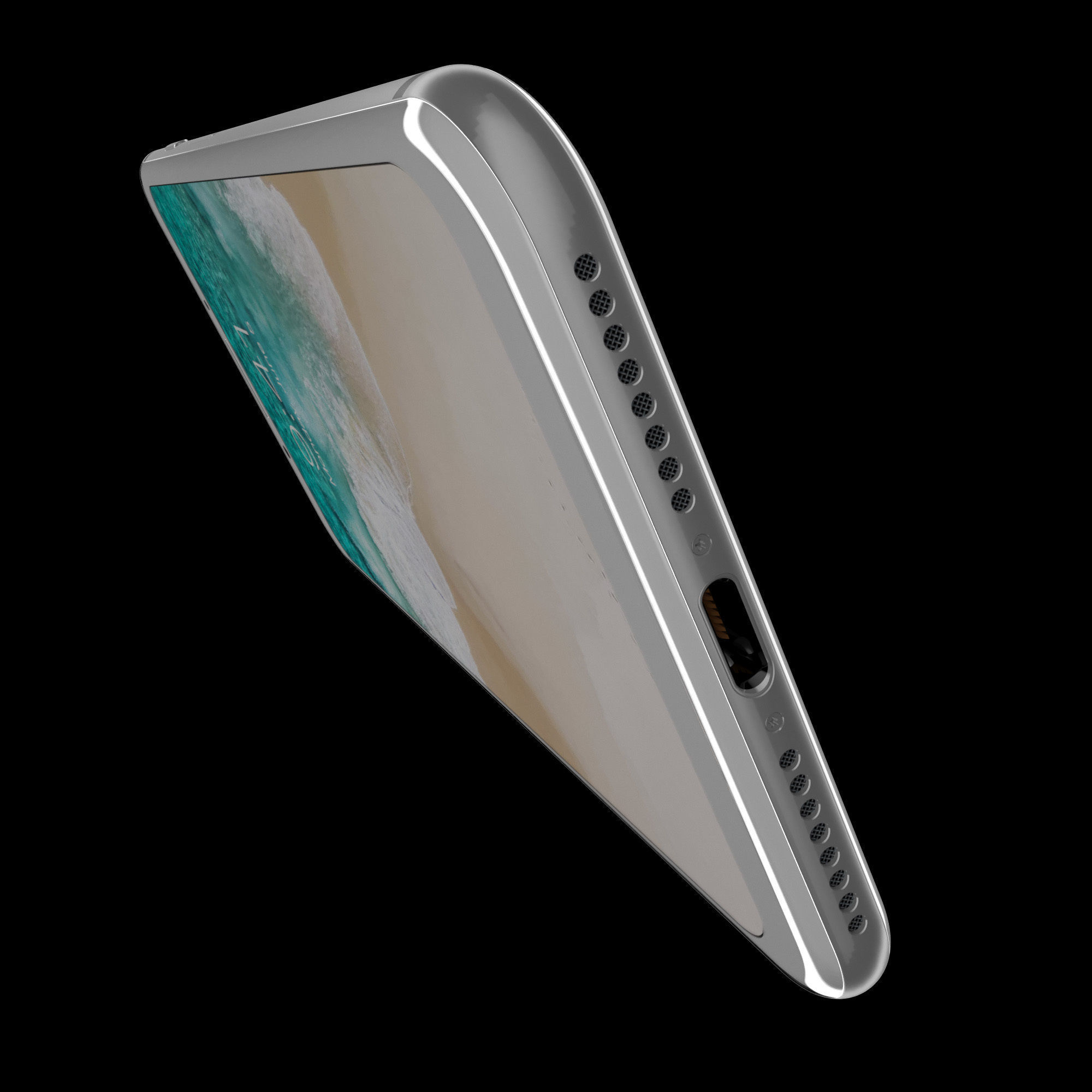 3D model Apple iPhone8 2017 Rounded edges Leak All Colors VR / AR / low-poly | CGTrader