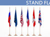 Flags five 3D model | CGTrader