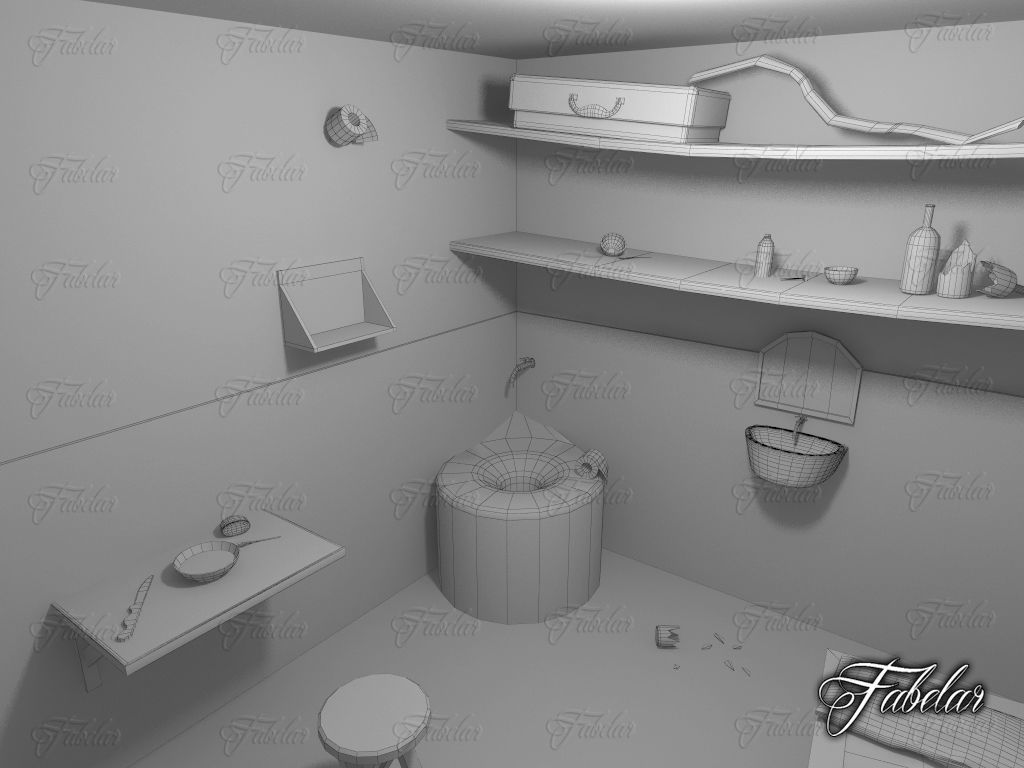 3D model Prison cell VR / AR / low-poly | CGTrader