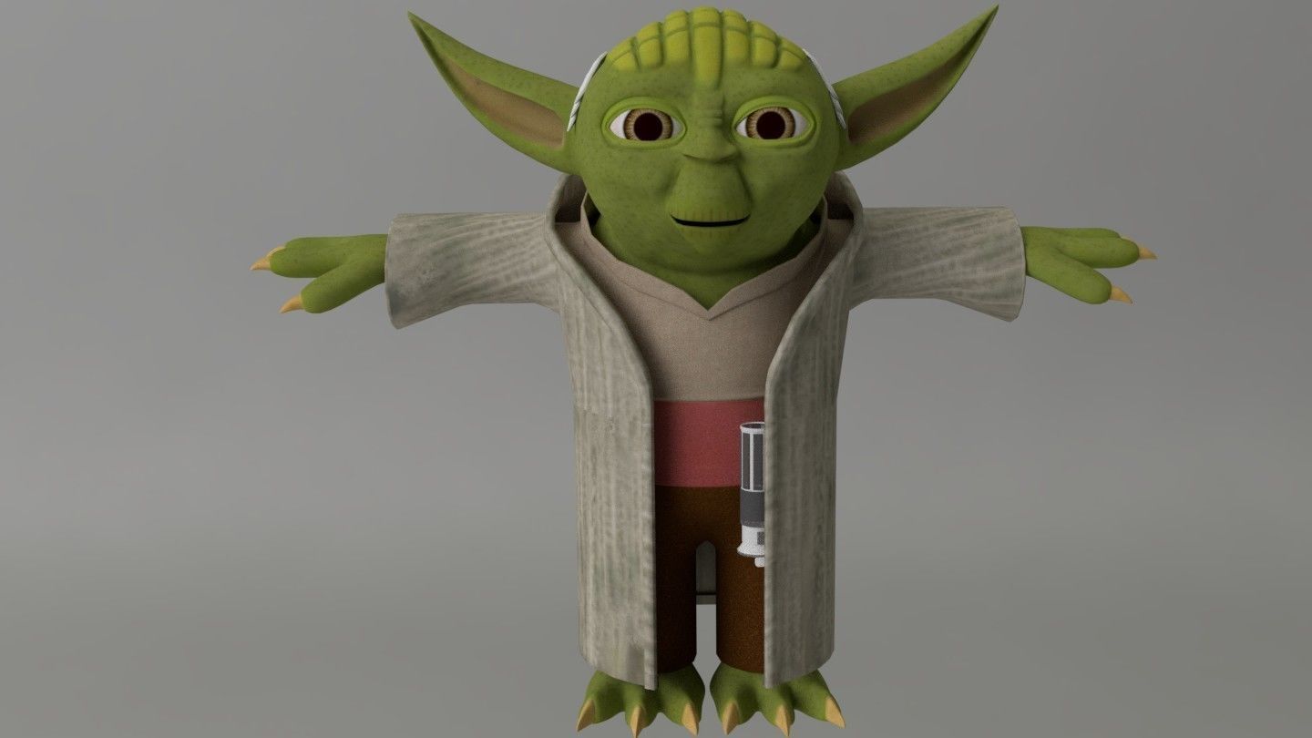 Yoda 3D Clone Wars Star Wars Character 3D model | CGTrader