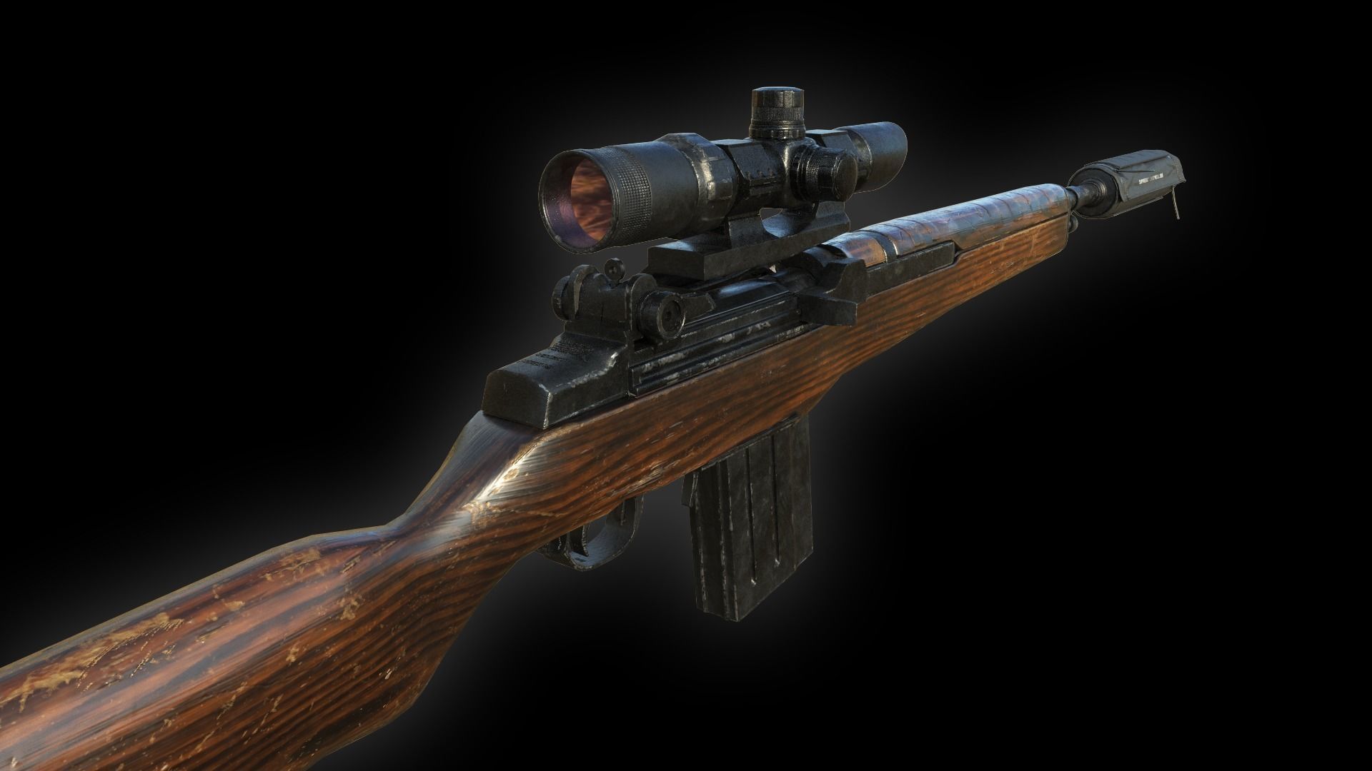 3D model M14 Rifle - Low Poly VR / AR / low-poly | CGTrader