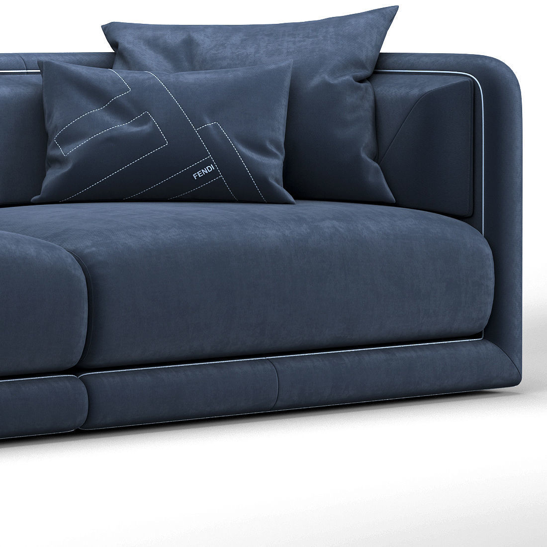 Fendi casa conrad maxi sofa blue 3D model | CGTrader