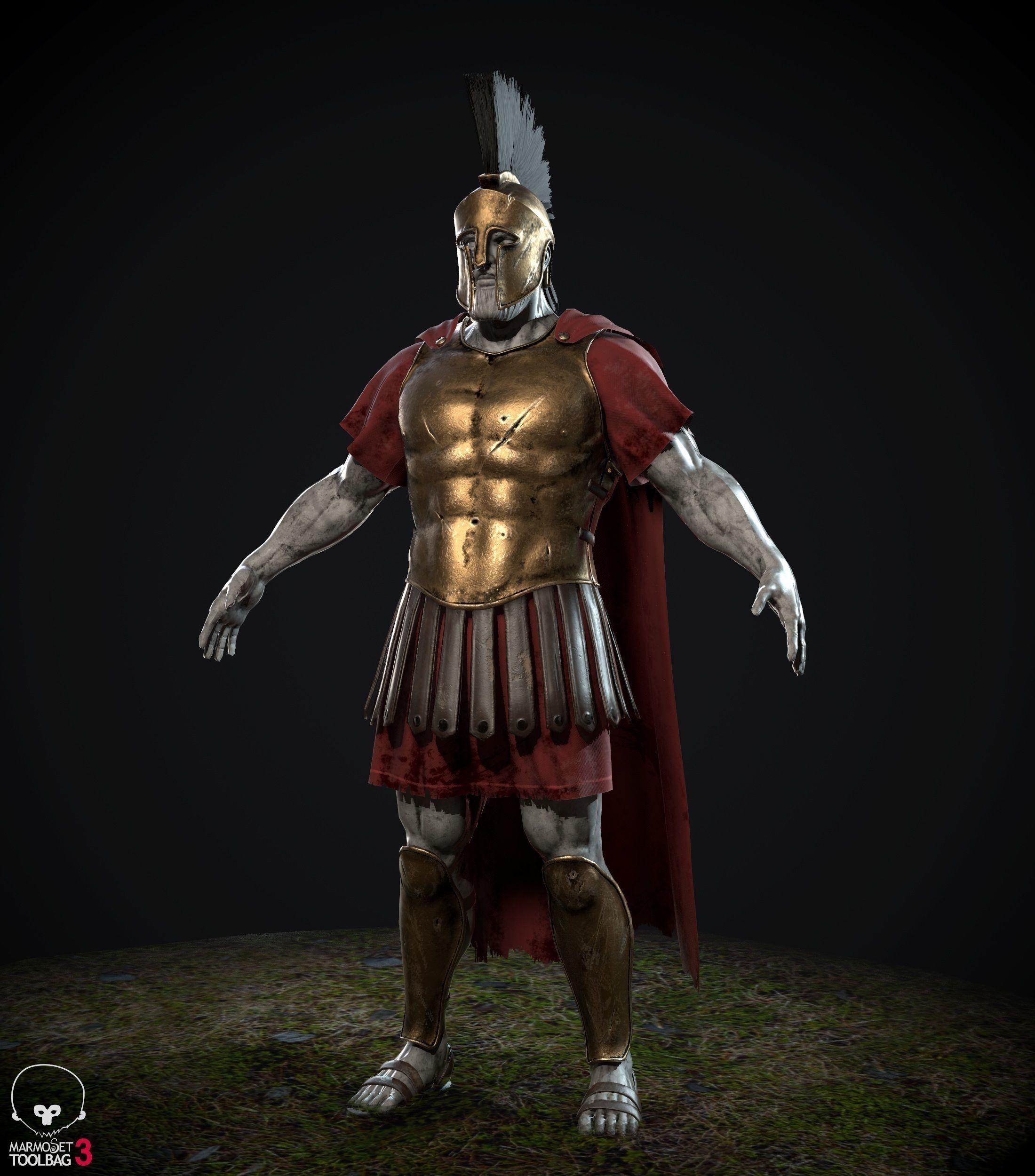 3D model Greek spartan armor VR / AR / low-poly | CGTrader