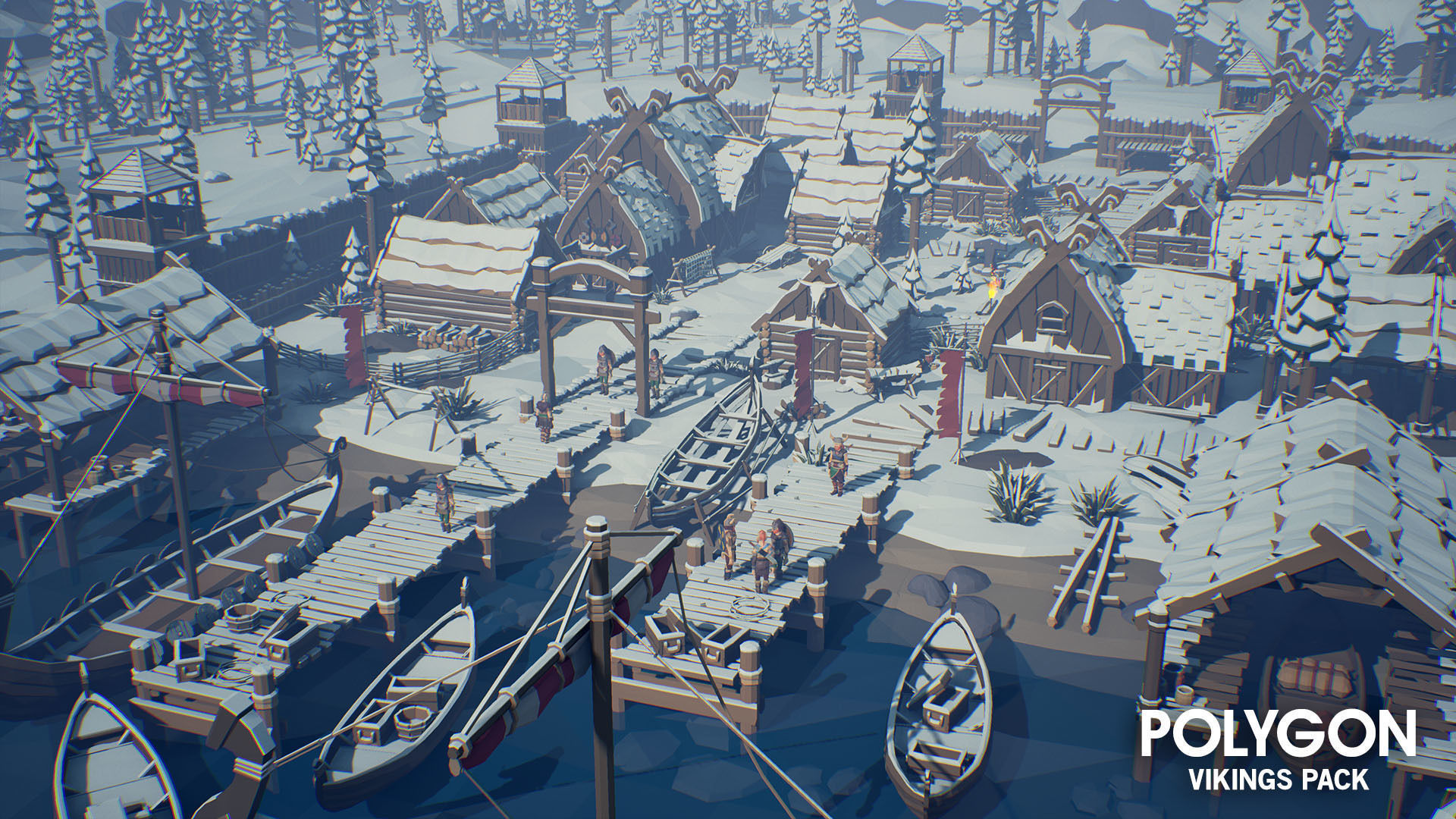 3D model POLYGON - Vikings Pack VR / AR / low-poly | CGTrader