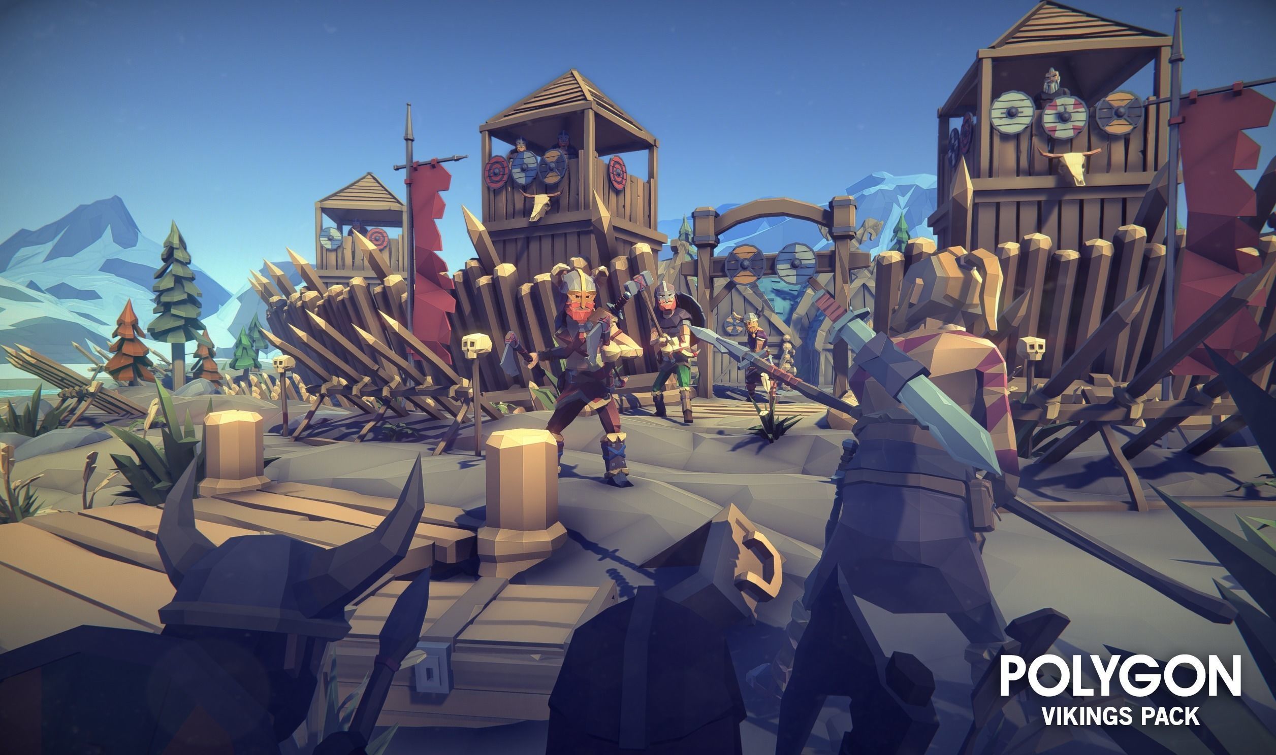 3D model POLYGON - Vikings Pack VR / AR / low-poly | CGTrader