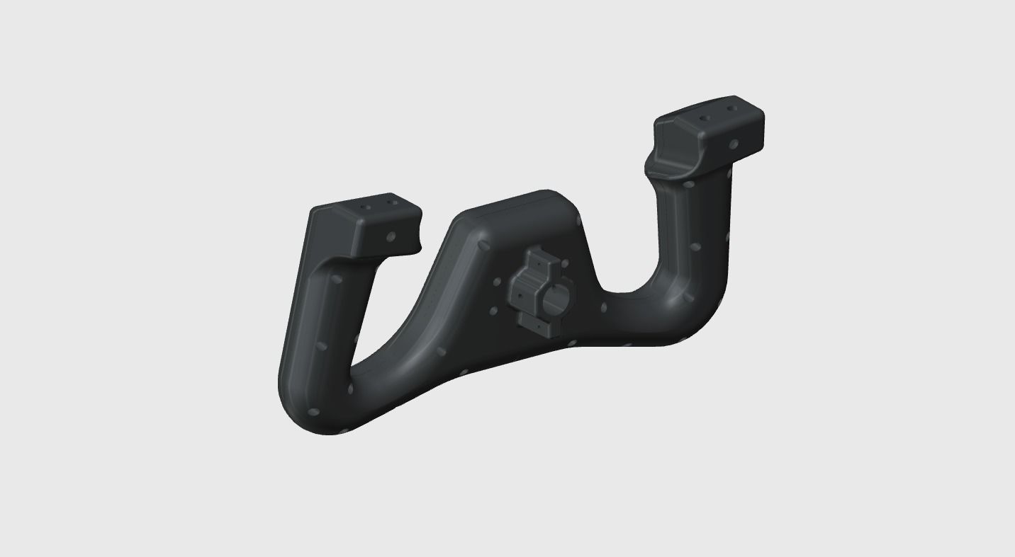 Beechcraft Style Flight Yoke for flight simulator 3D model 3D printable ...