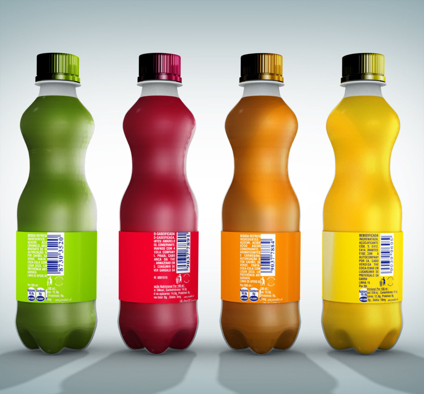 Fanta Bottles 3D model | CGTrader