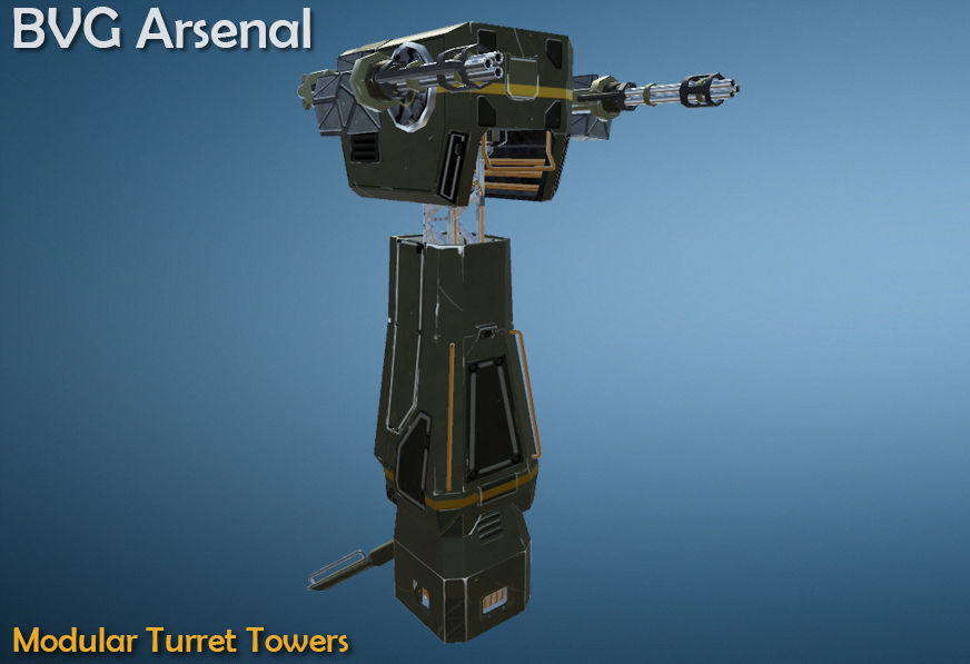 3D model Modular Turret Tower - HQ VR / AR / low-poly | CGTrader