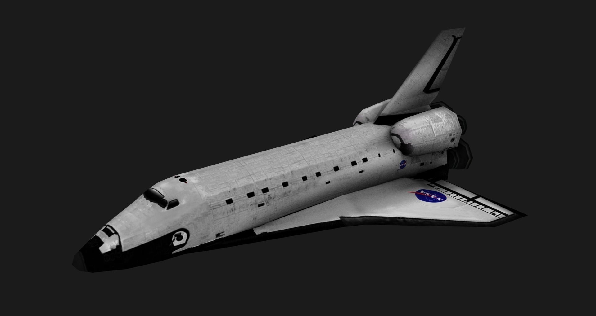 SPACE SHUTTLE LOWPOLY free VR / AR / low-poly 3D model | CGTrader