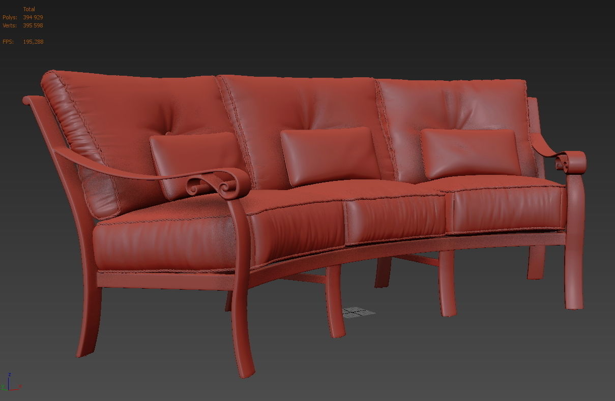 Bellanova Crescent Sofa 3D model | CGTrader