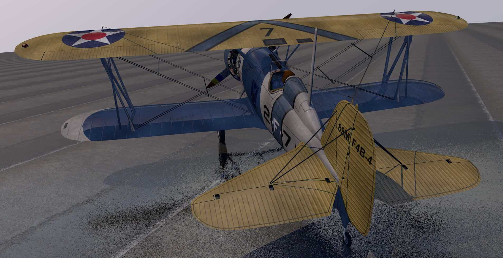 Boeing F4B - P-12 3D model | CGTrader