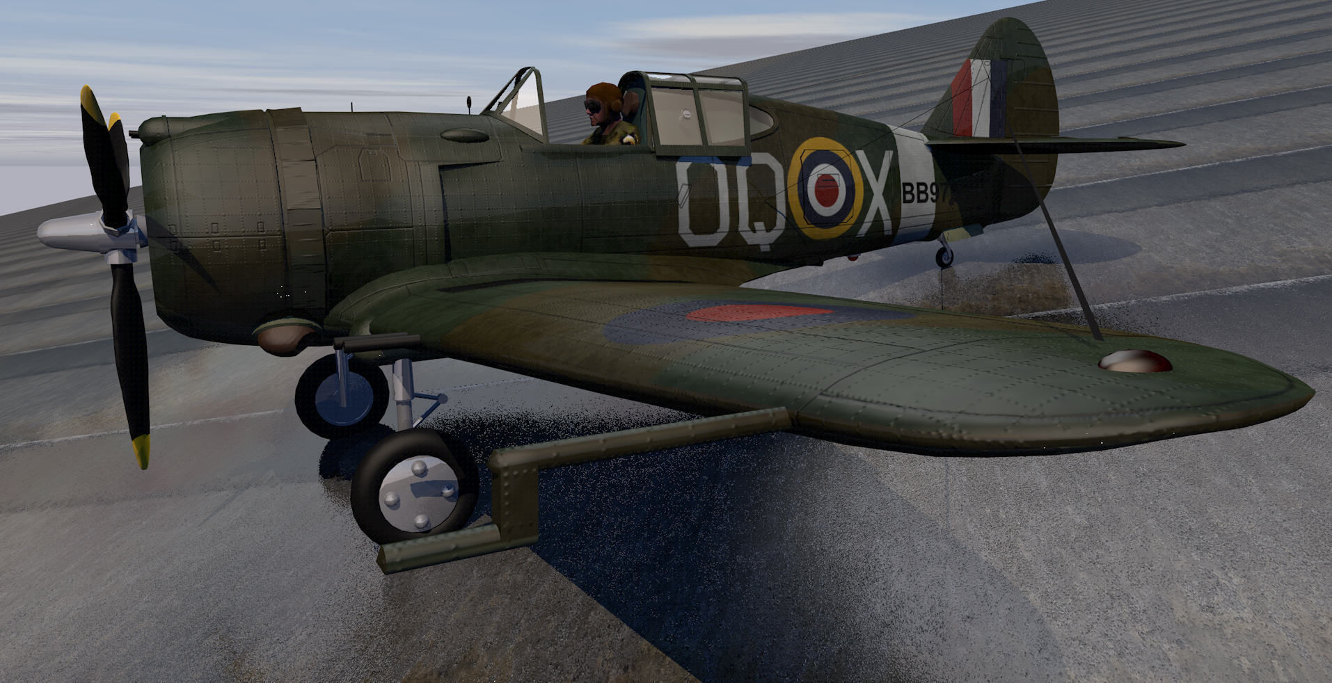 Curtiss H75A-3 Mohawk - RAF 3D model | CGTrader