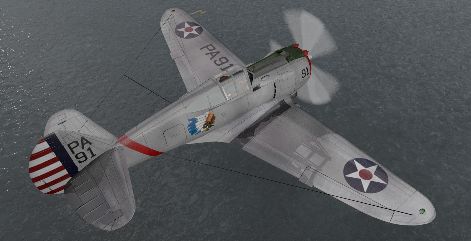 Curtiss P-36A Hawk 3D model | CGTrader