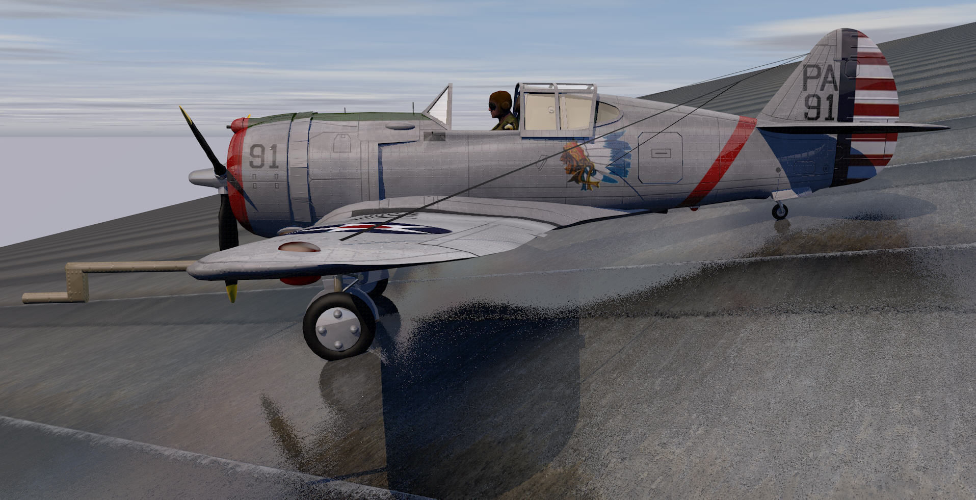 Curtiss P-36A Hawk 3D model | CGTrader