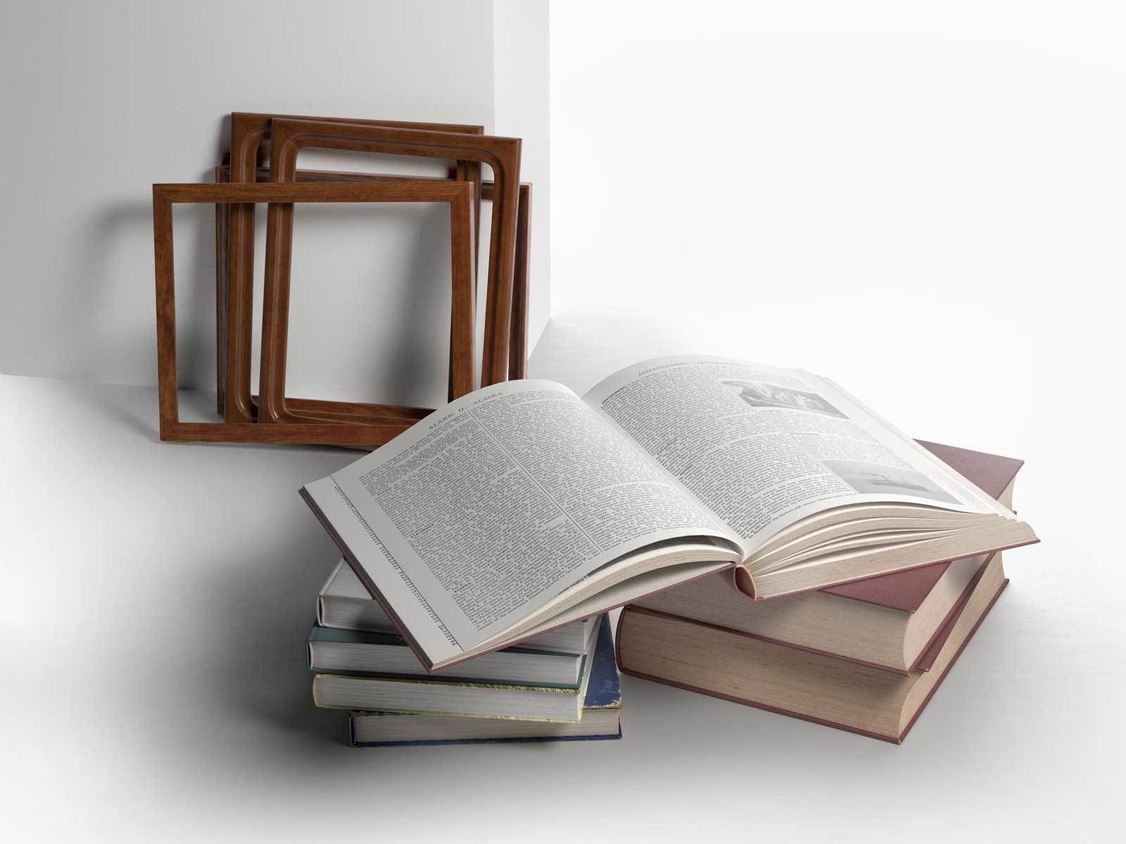 Stack of Books with Frames 3D model | CGTrader