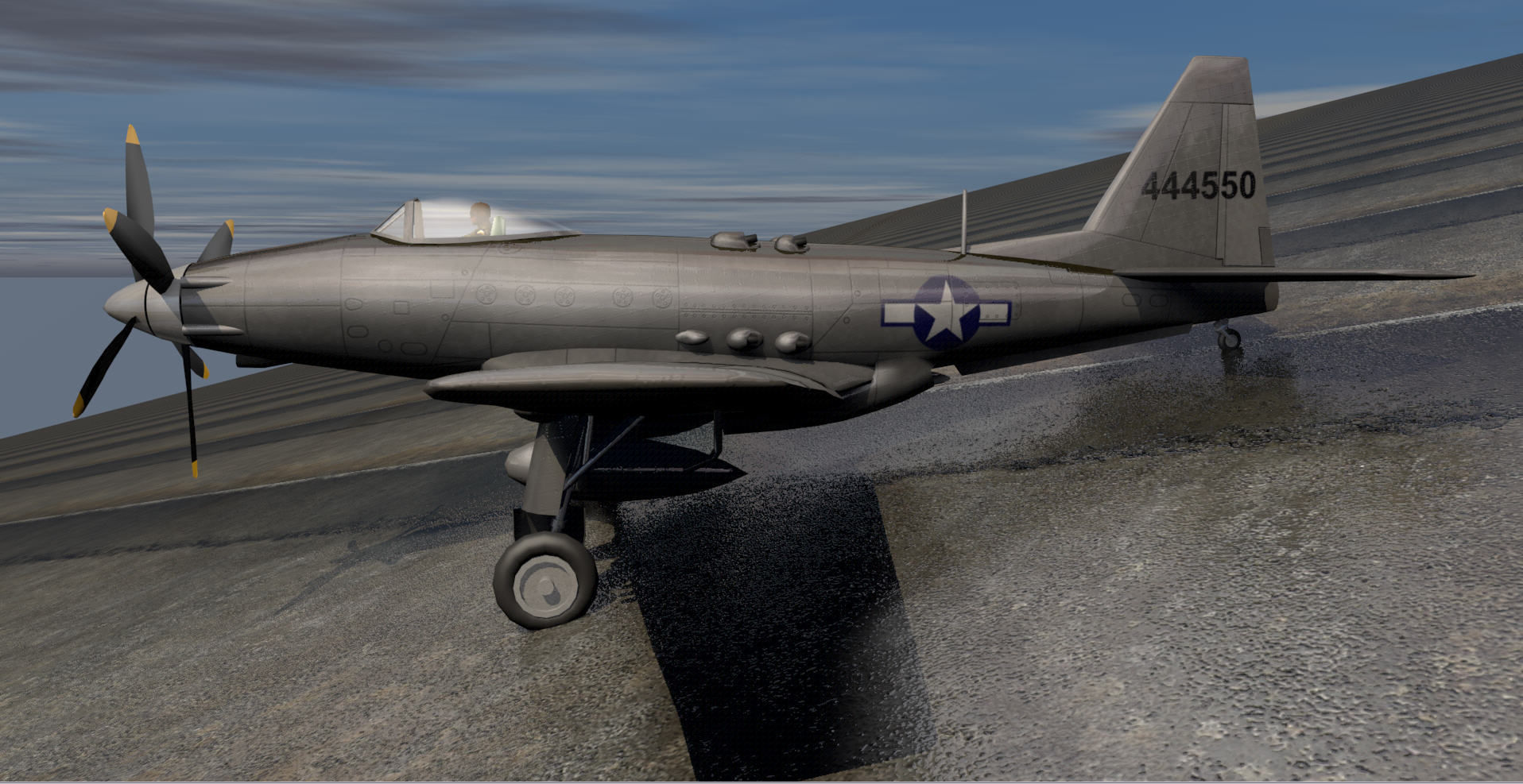 Fisher P-75 Eagle 3D model | CGTrader