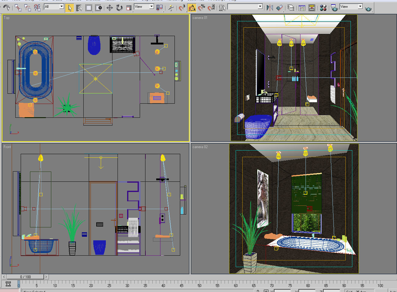 Bathroom floor plan of 3D model | CGTrader