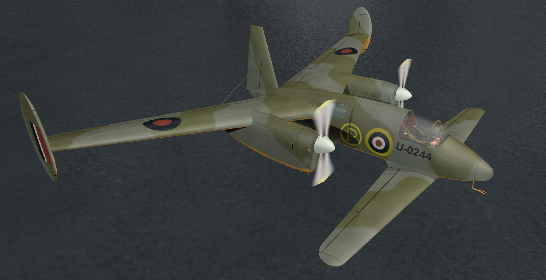 Miles M-39B Libellula 3D model | CGTrader