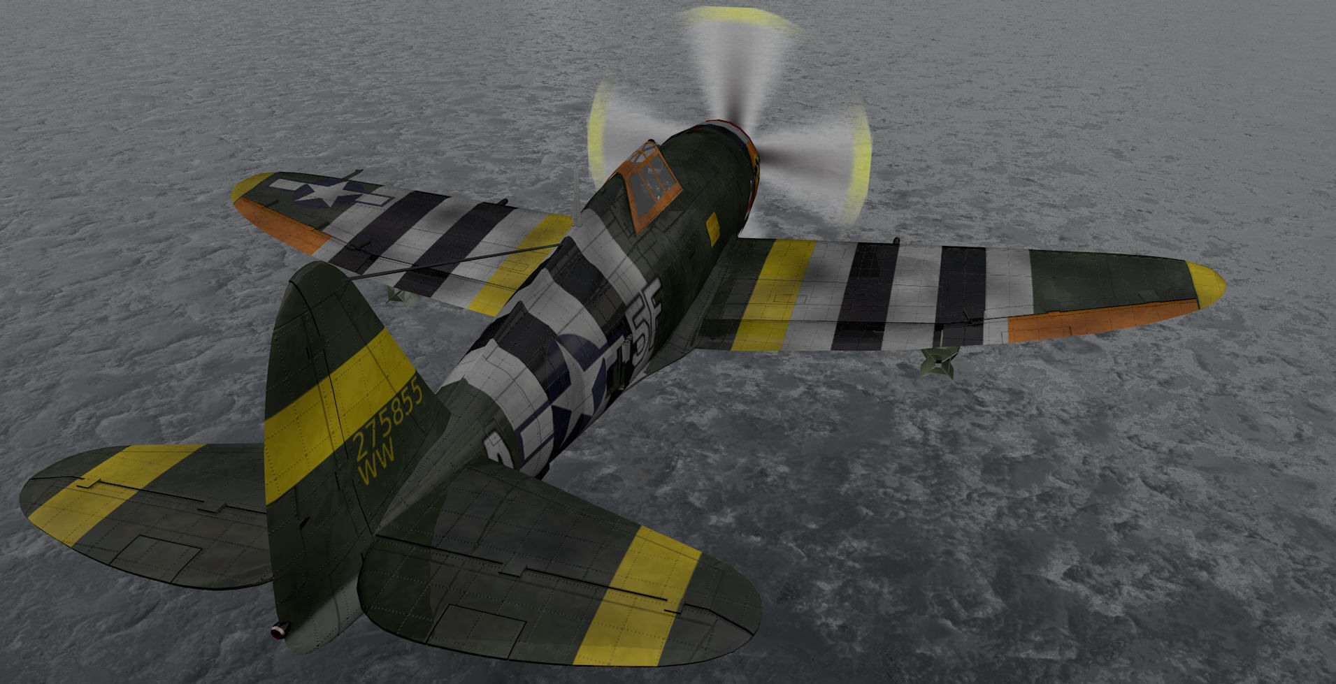 Republic P-47C Thunderbolt - Razorback 3D model | CGTrader