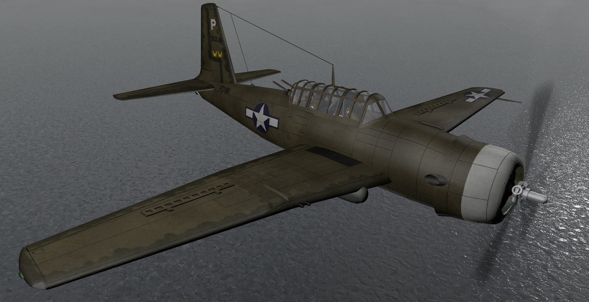 Vultee A-31 Vengeance 3D model | CGTrader