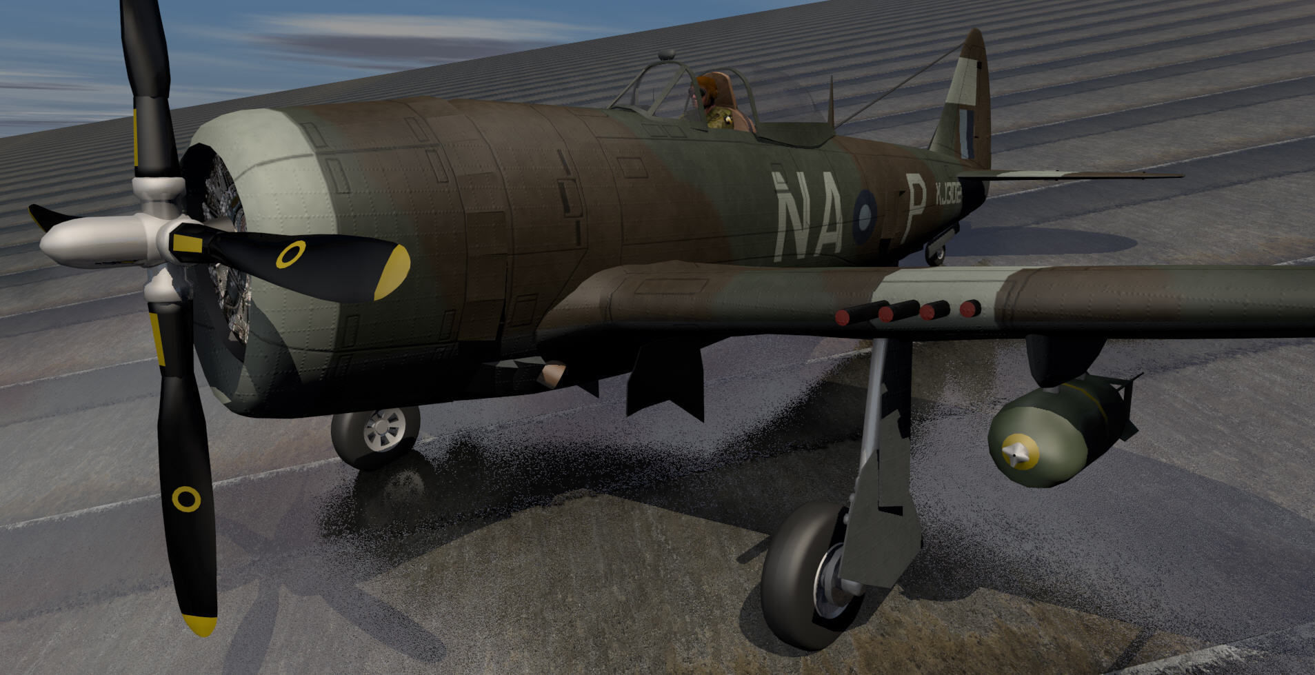 Republic Thunderbolt Mk-2 - RAAF 3D model | CGTrader