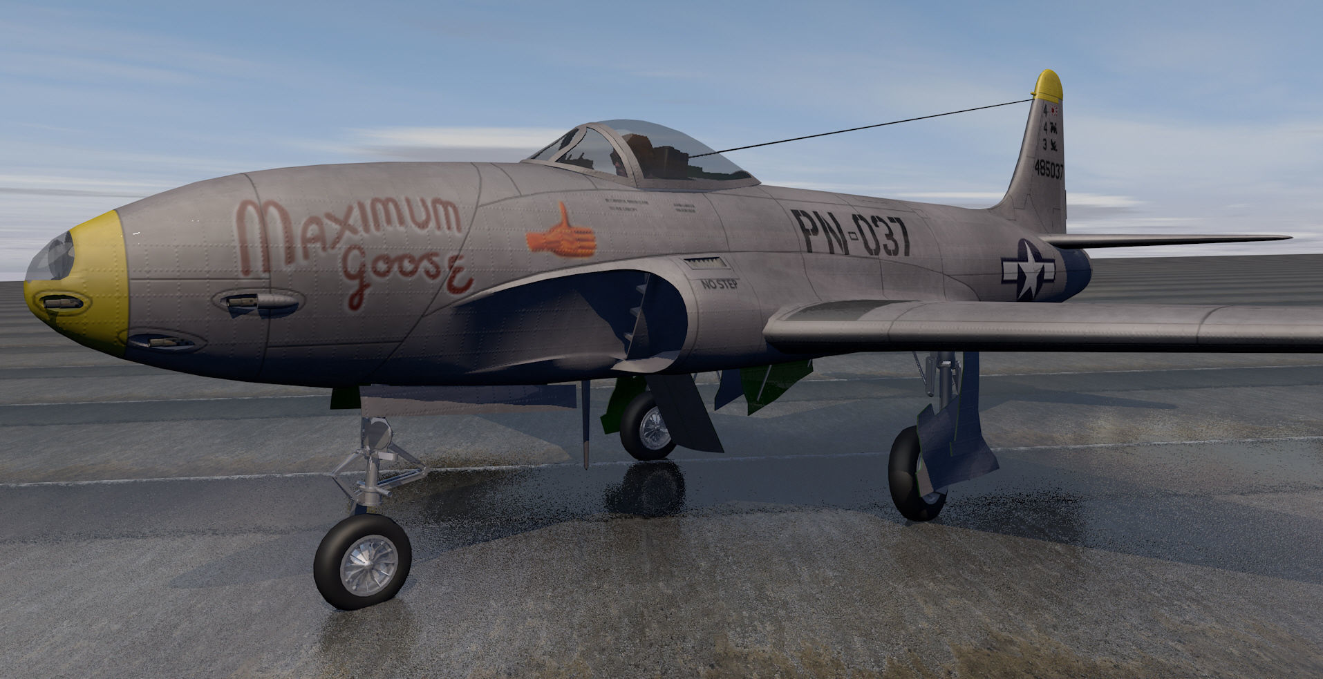 Lockheed P-80 Shooting Star 3D model | CGTrader