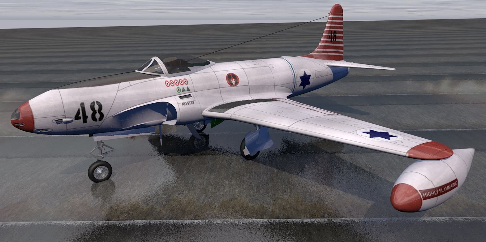 Lockheed P-80 Shooting Star 3D model | CGTrader
