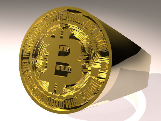 bitcoin ring 3D model 3D printable | CGTrader
