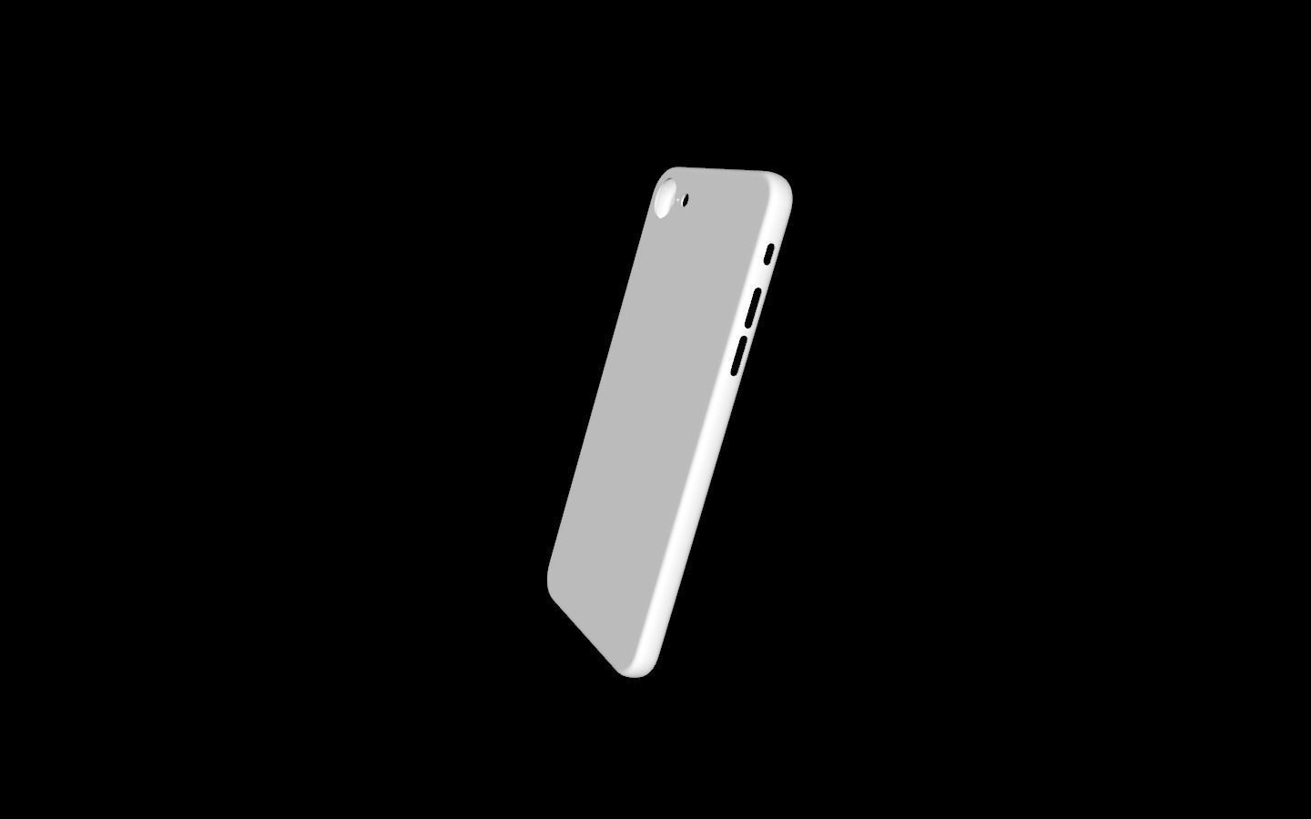 Simple iPhone 7 Case 3D model 3D printable | CGTrader