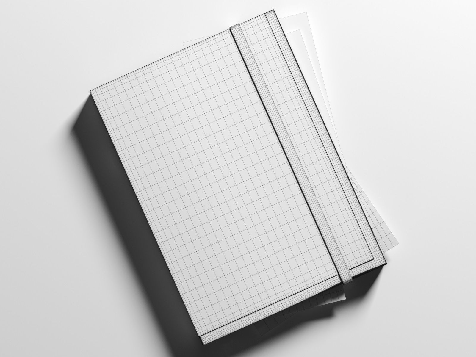 Black Leather Diary 3D model | CGTrader