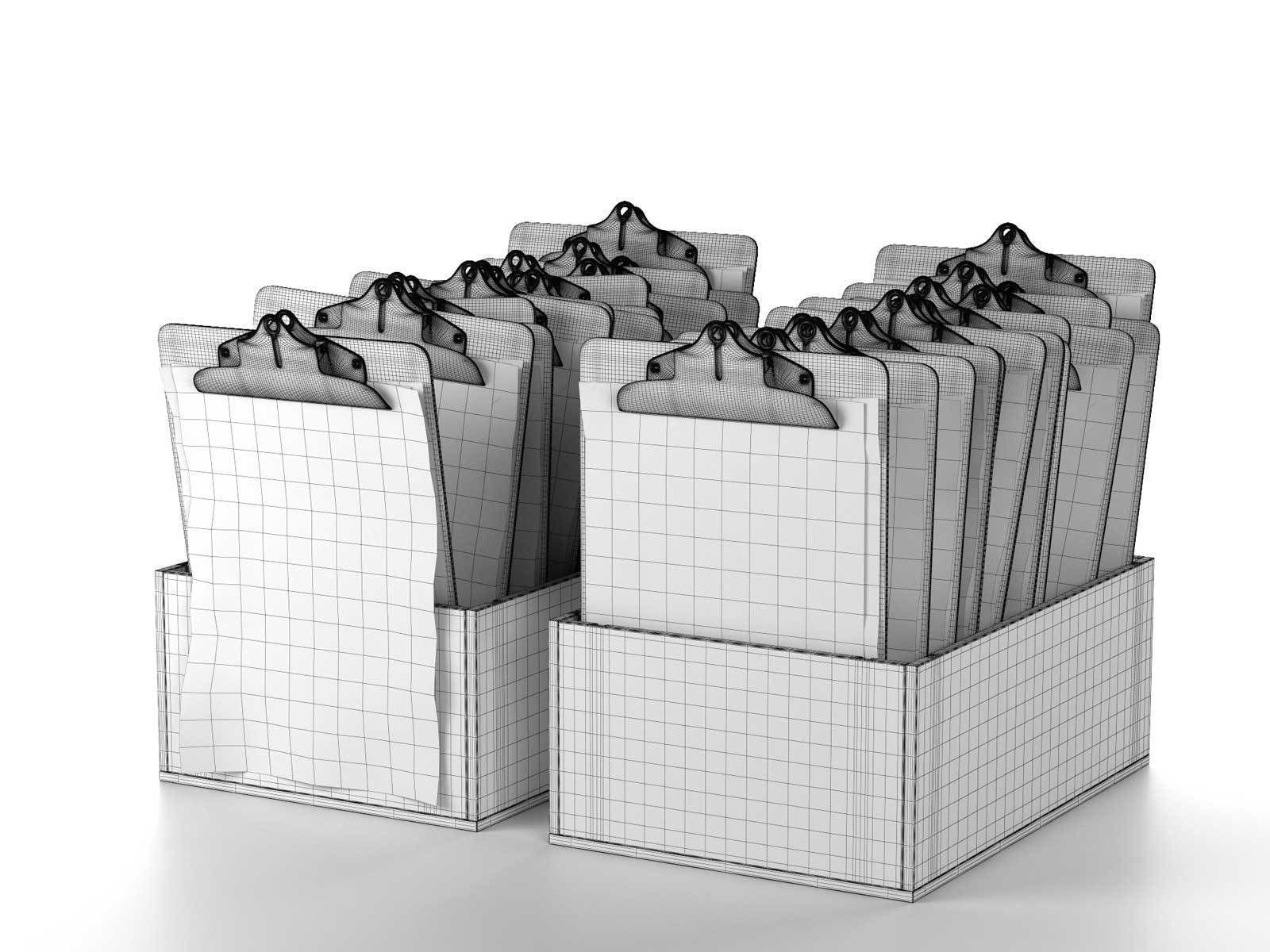 Restaurant Host Stack of Menus 3D model | CGTrader