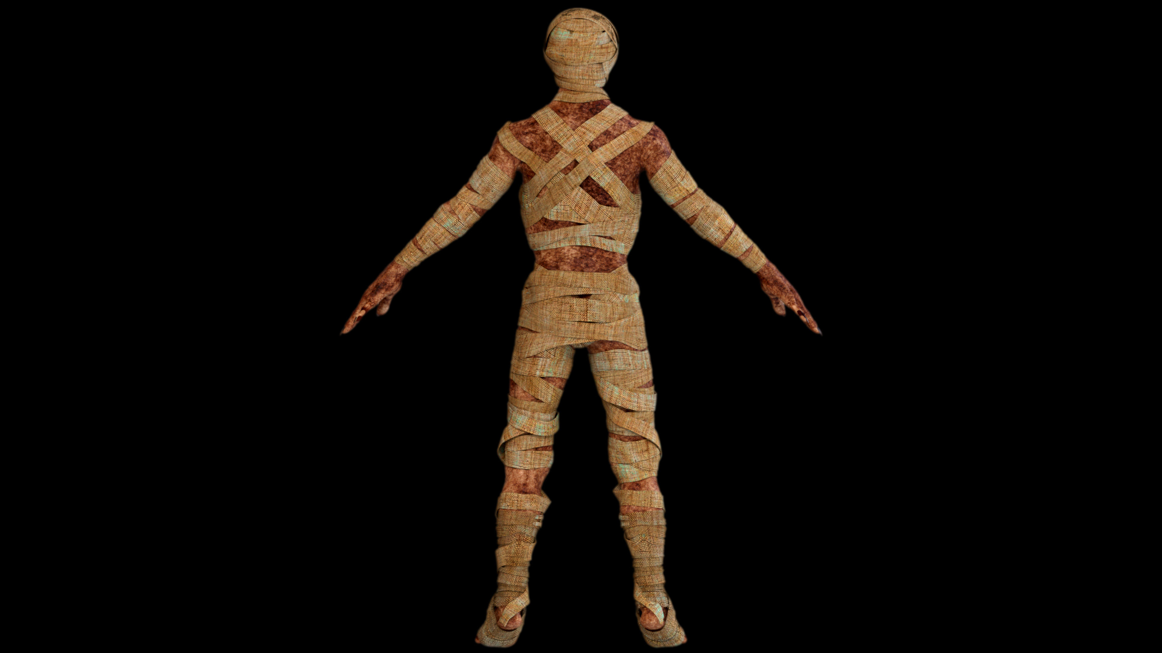 Mummy human body 3D model animated rigged | CGTrader