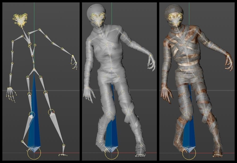 Mummy human body 3D model animated rigged | CGTrader