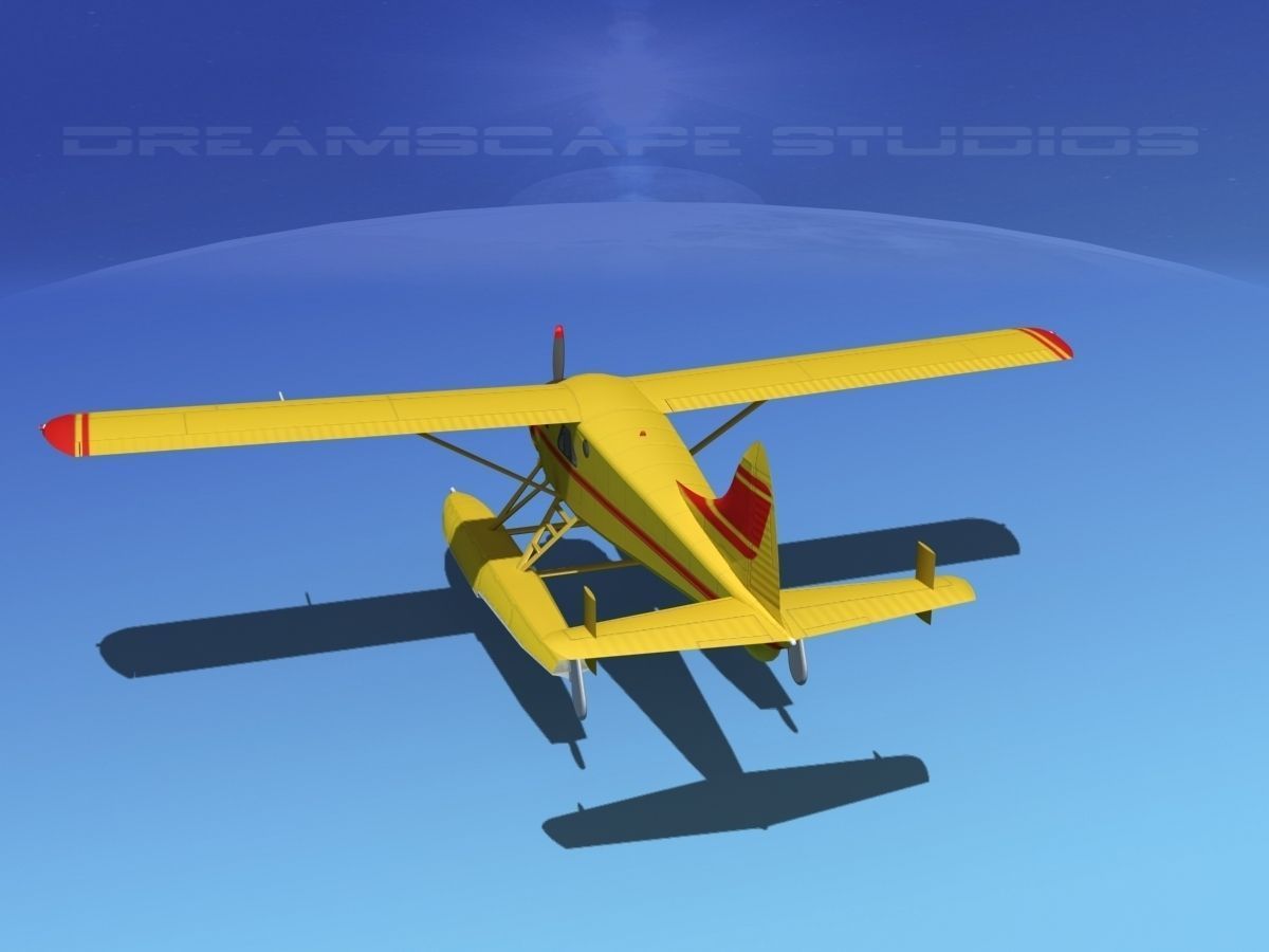 Dehavilland DHC-2 Beaver V06 3D model rigged | CGTrader