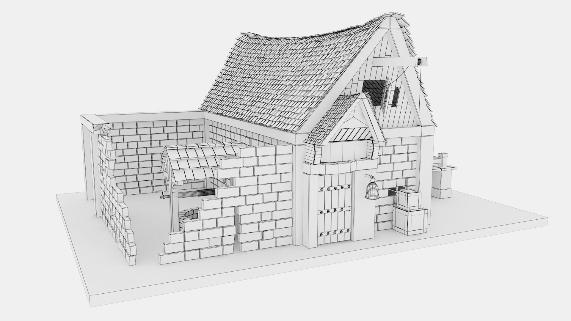 Medieval Build free VR / AR / low-poly 3D model | CGTrader