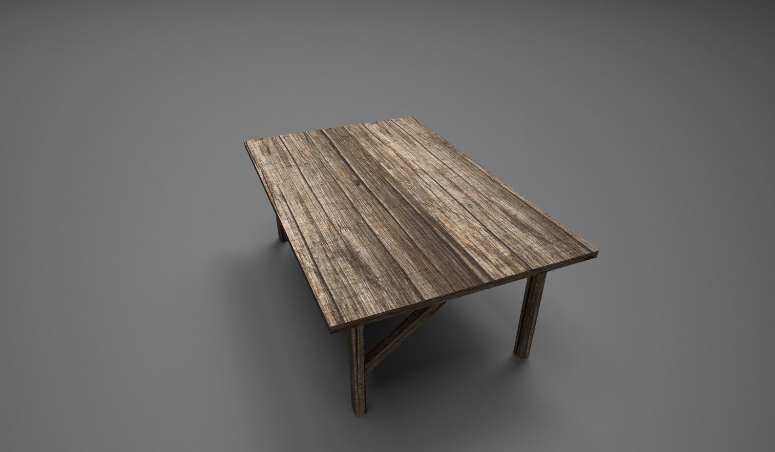 3D model 4 Low Poly Tables wooden table VR / AR / low-poly | CGTrader