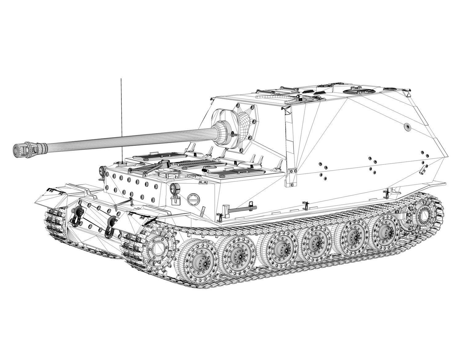 Ferdinand Tank destroyer - Last produced vehicle 3D model | CGTrader