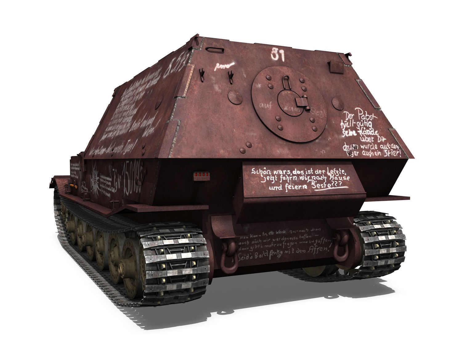 Ferdinand Tank destroyer - Last produced vehicle 3D model | CGTrader