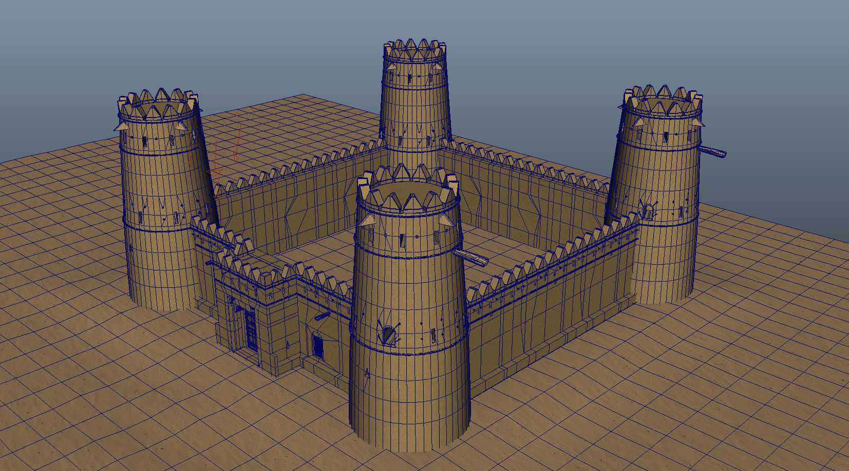 3D model Arab Fort VR / AR / low-poly | CGTrader