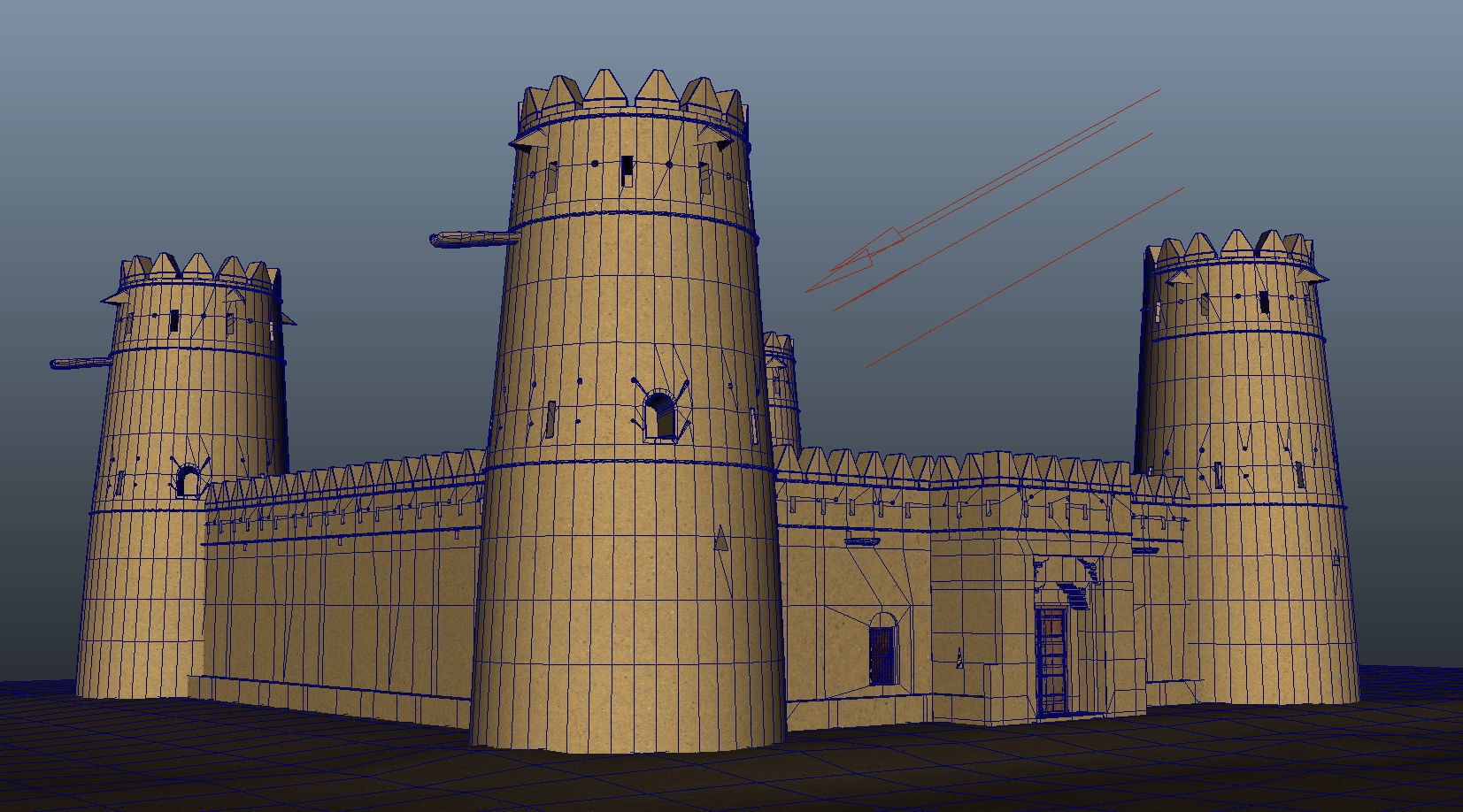 3D model Arab Fort VR / AR / low-poly | CGTrader