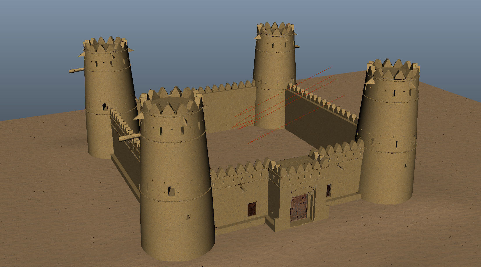 3D model Arab Fort VR / AR / low-poly | CGTrader