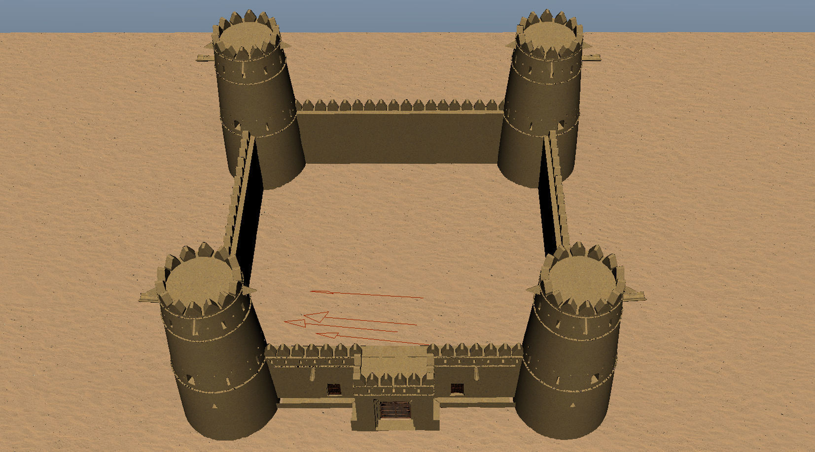 3D model Arab Fort VR / AR / low-poly | CGTrader