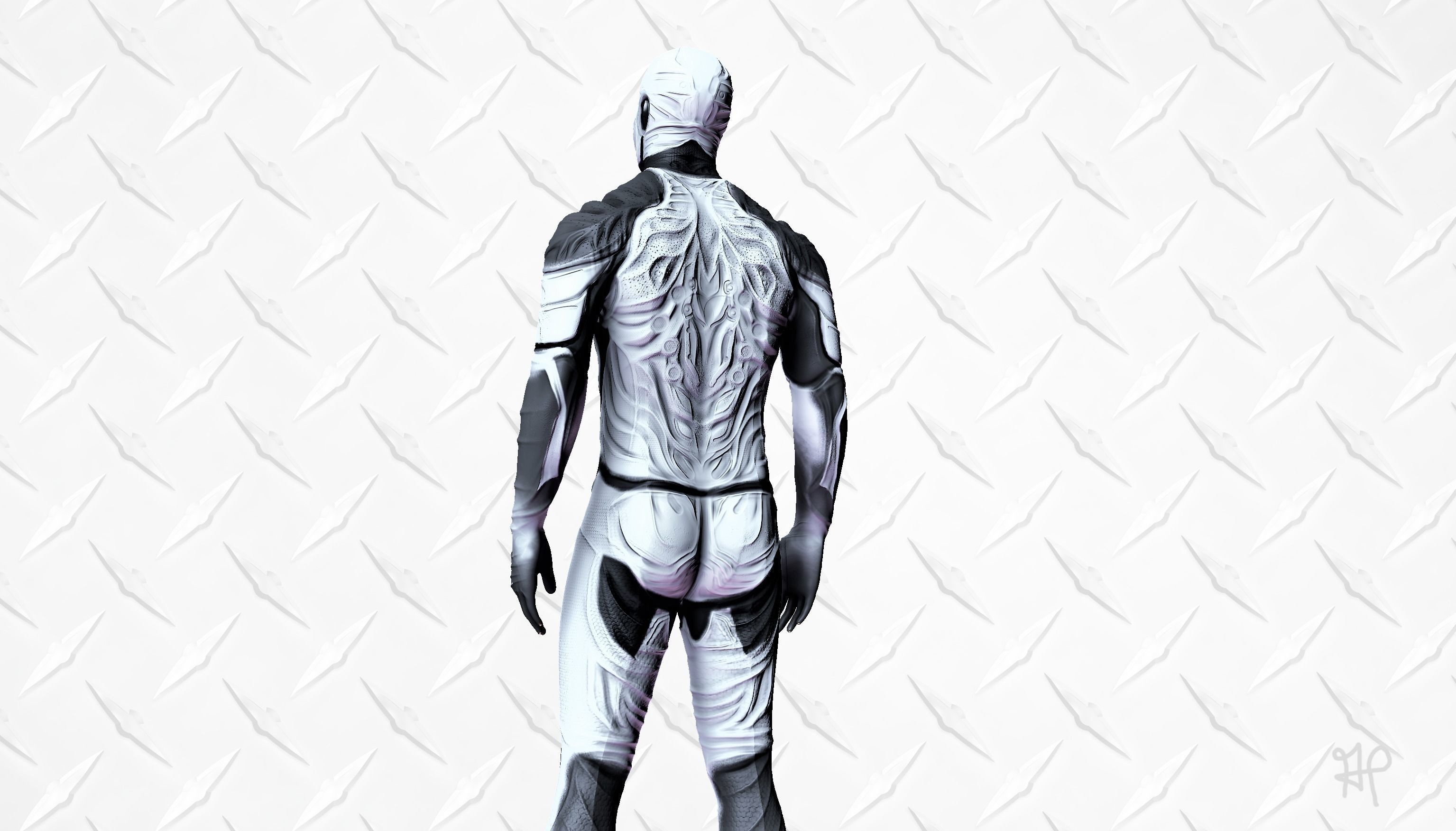 Futuristic Metal Man free 3D model | CGTrader